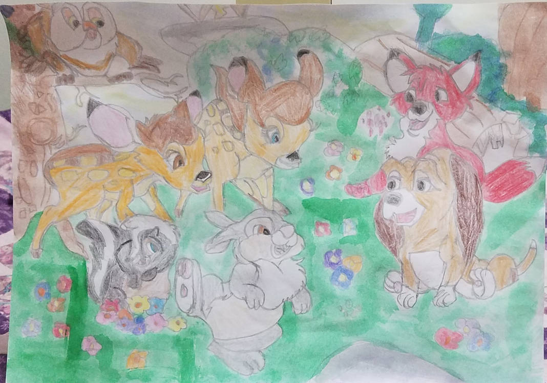 Bambi and Fox and the Hound crossover by Disneyfangirl774 on DeviantArt