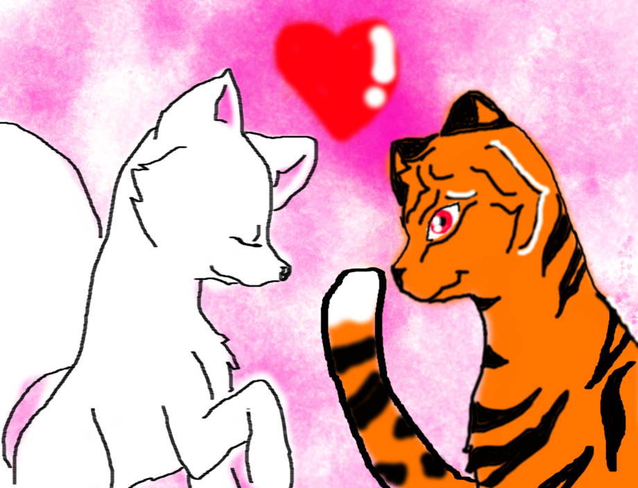 Wolf Love Tiger by rosemesterio14 on DeviantArt