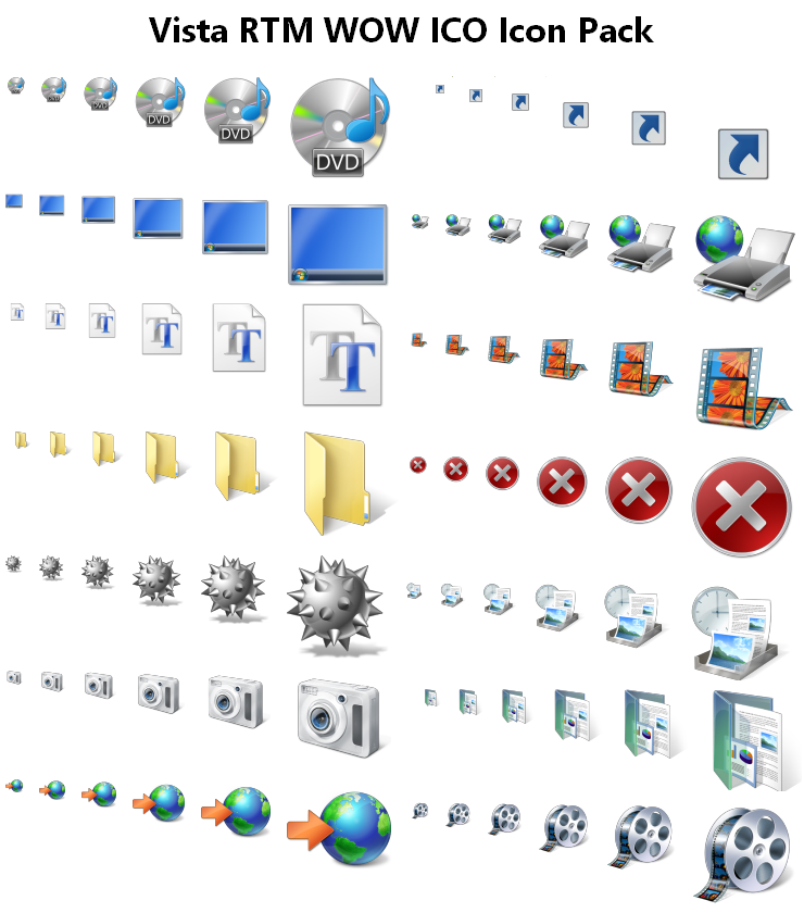 Vista RTM WOW ICO Icon Pack by ReX2oo7 on DeviantArt