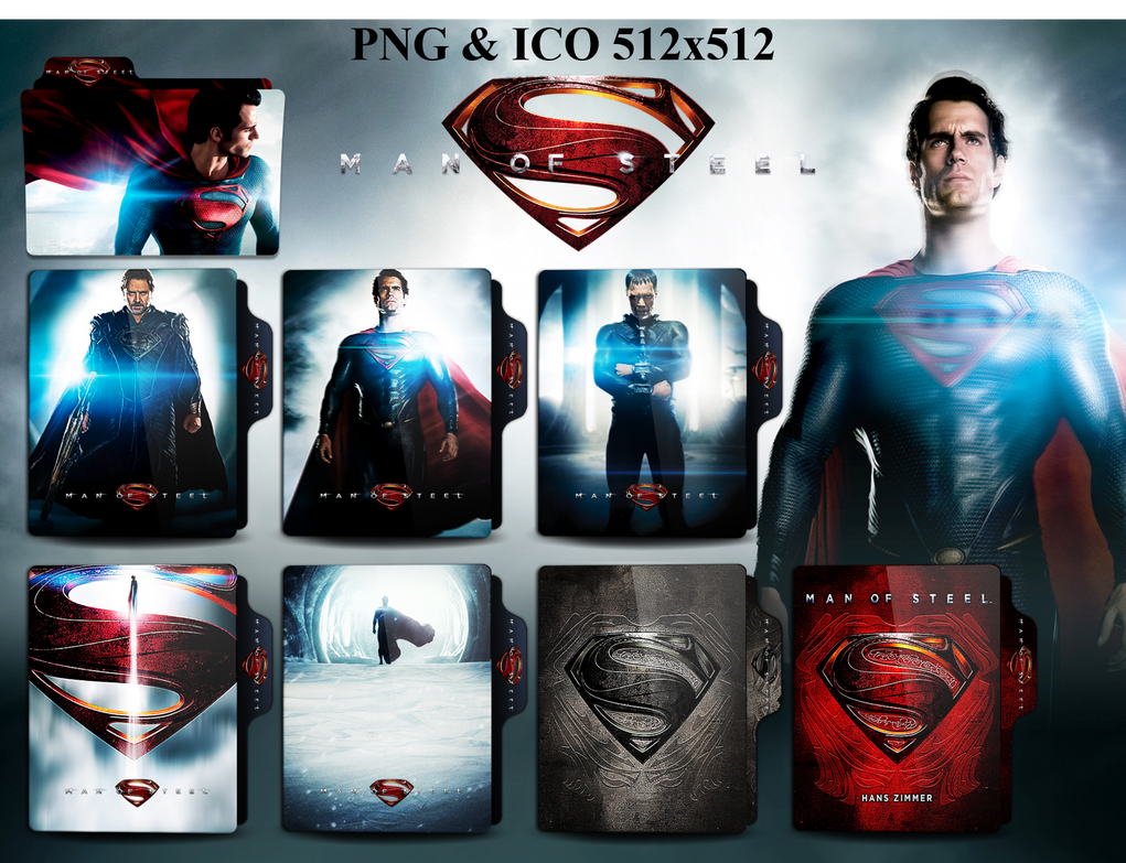 Folder Icon Man Of Steel by faelpessoal on DeviantArt