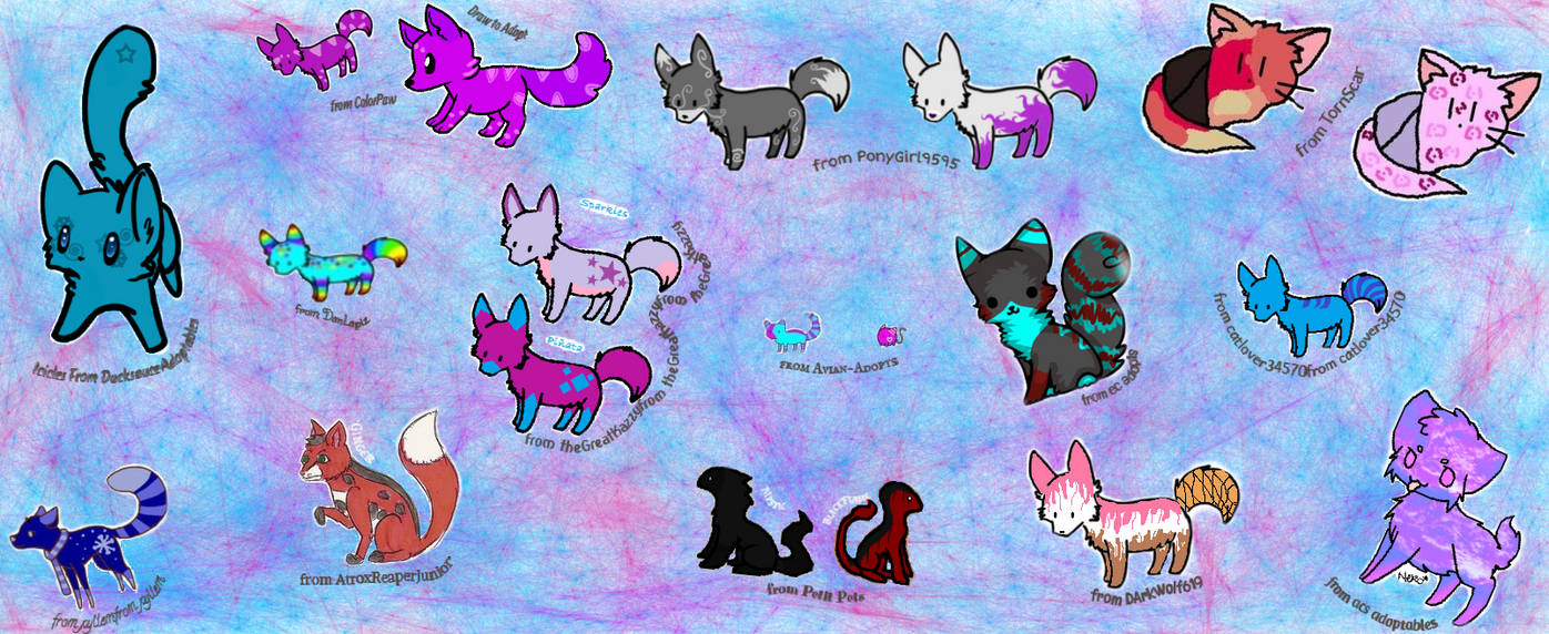 Adoptables Collage by Kinetic-Passion on DeviantArt