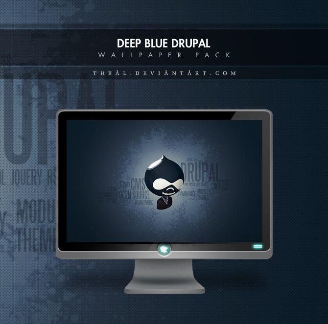 Deep Blue Drupal Wallpaper by TheAL on DeviantArt