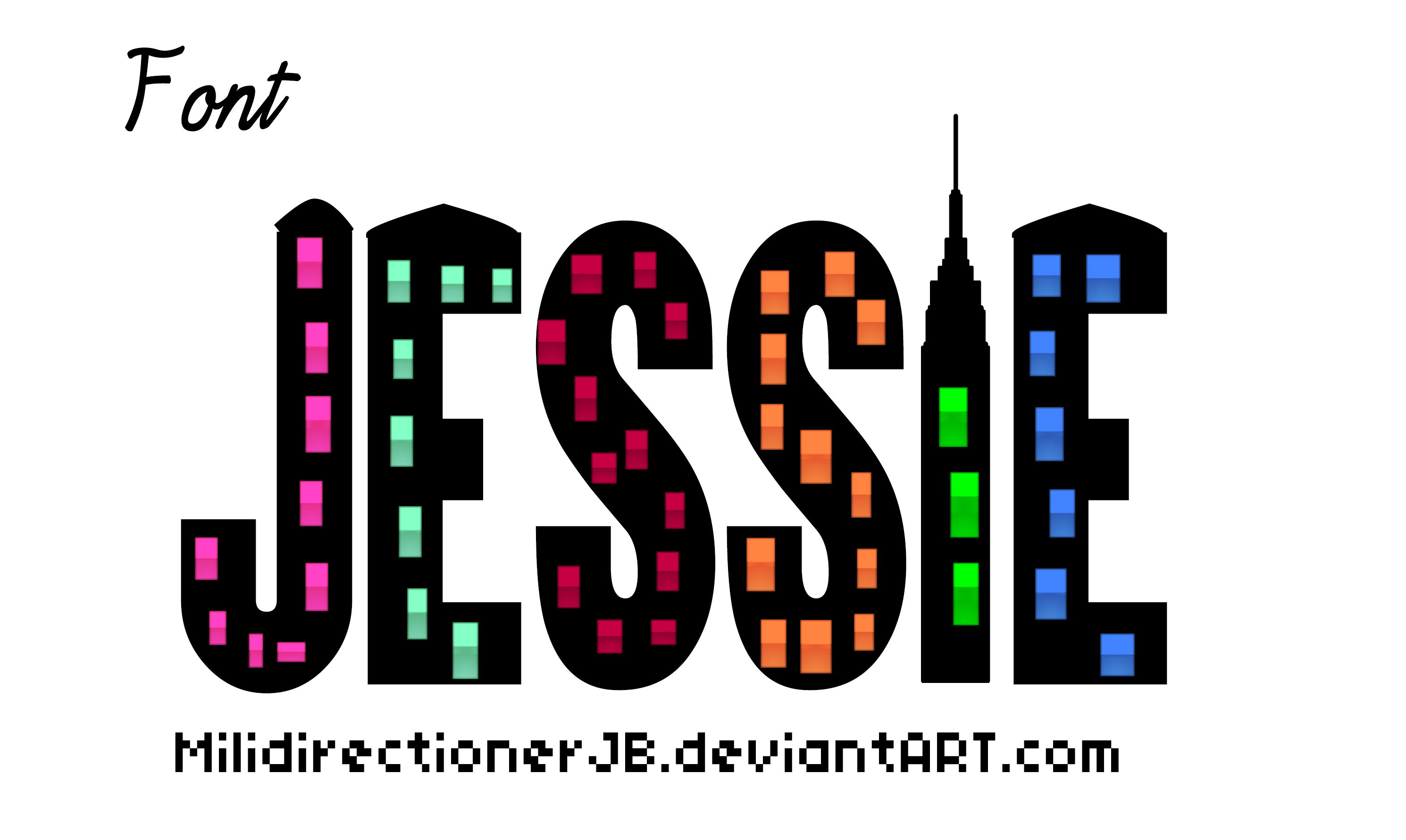 Font Jessie by MiliDirectionerJB on DeviantArt