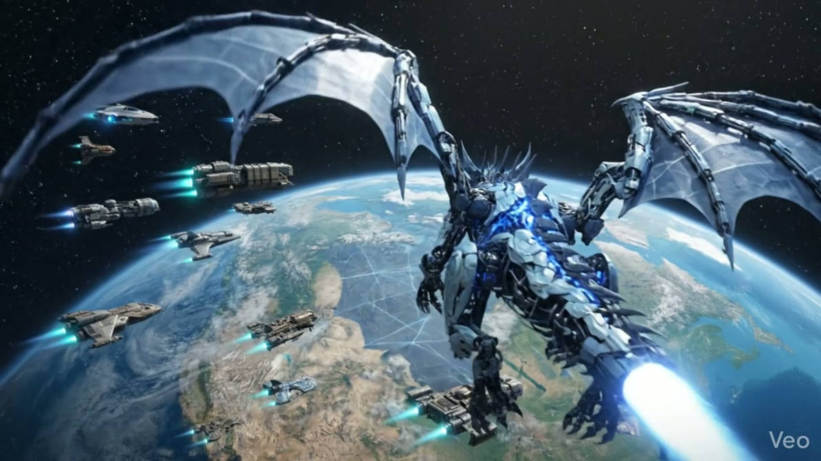 Cyborg Dragon Space Animation by AureliaTheDragonAI on DeviantArt