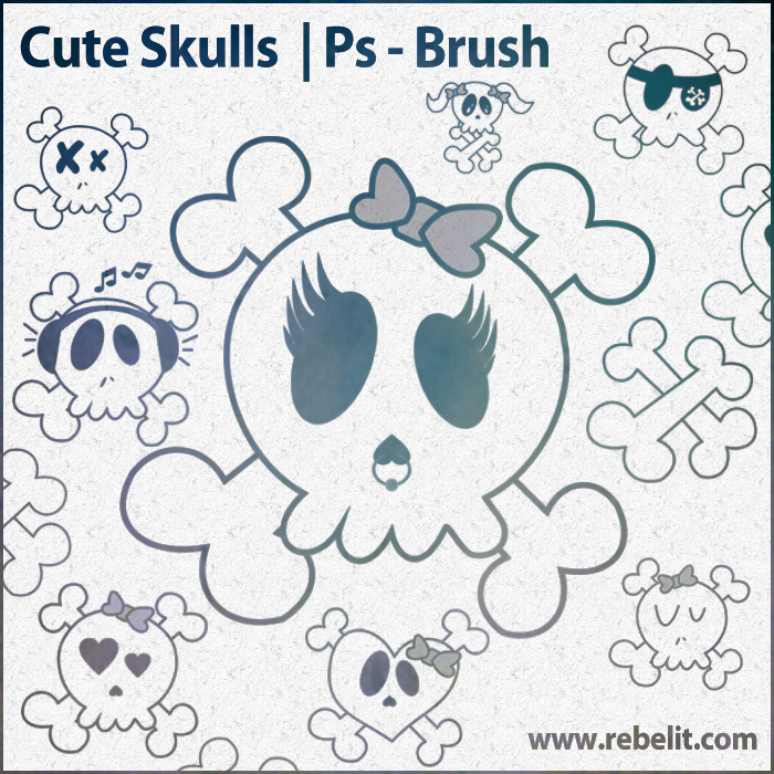 Cute Skulls by alinema on DeviantArt