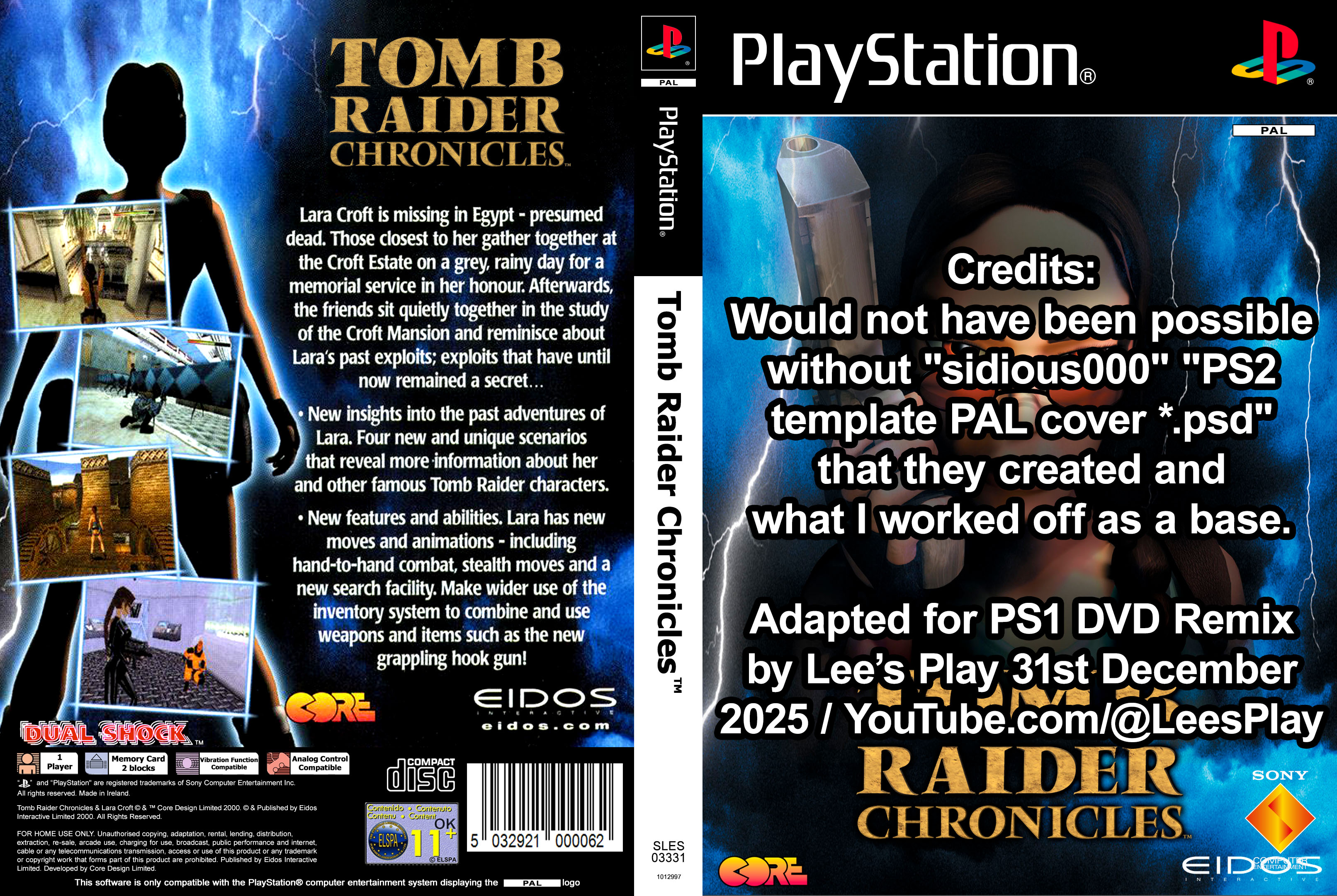 PAL PlayStation 1 DVD Template by LeesPlayGaming on DeviantArt