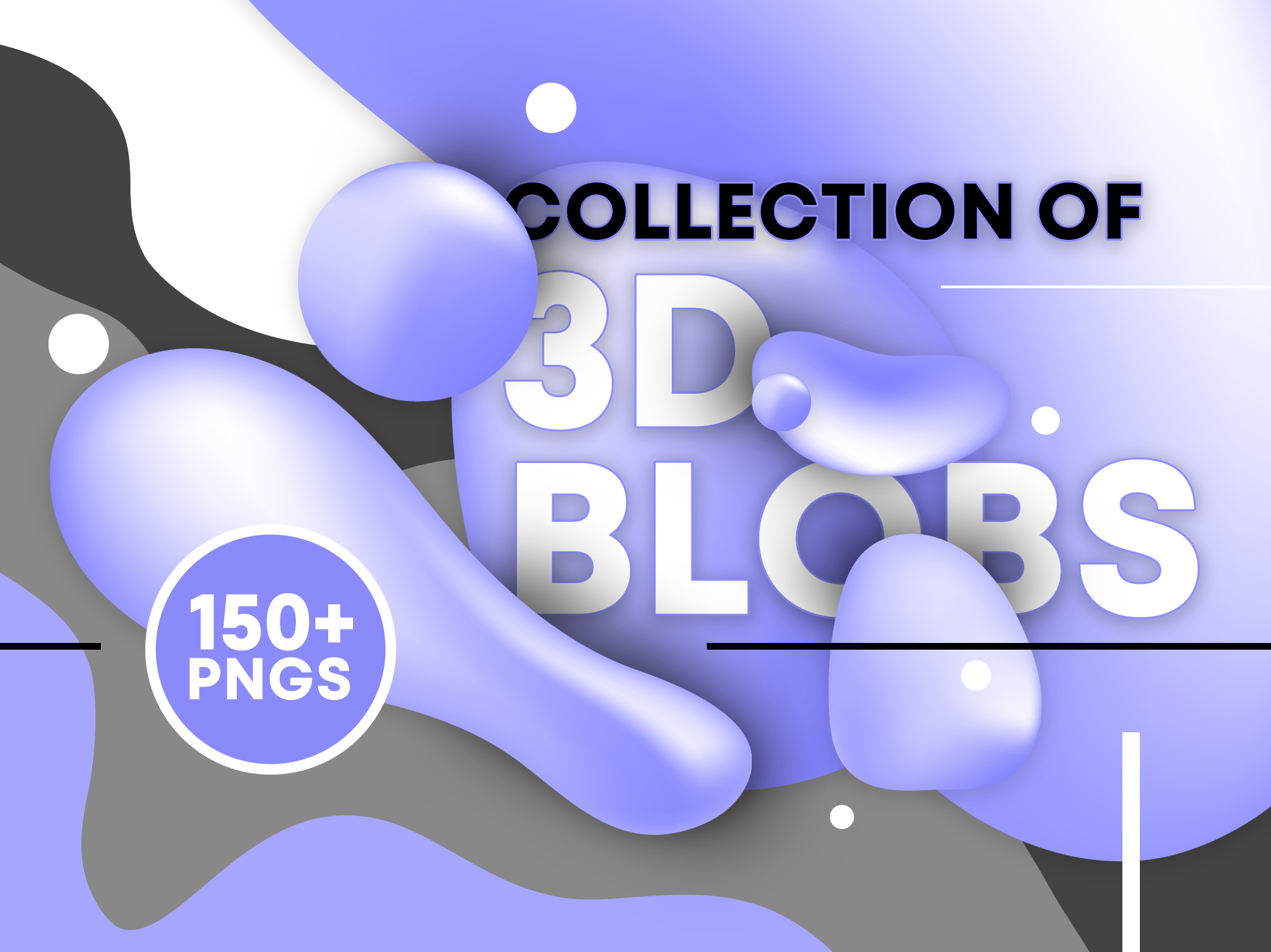 150+ COLLECTION OF 3D BLOB OVERLAYS by chimiyaa on DeviantArt