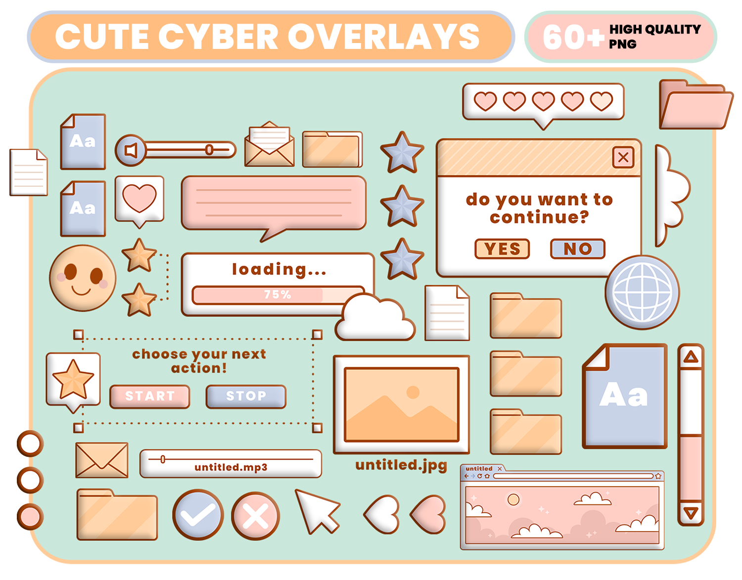 60+ CUTE CYBER OVERLAYS by chimiyaa on DeviantArt