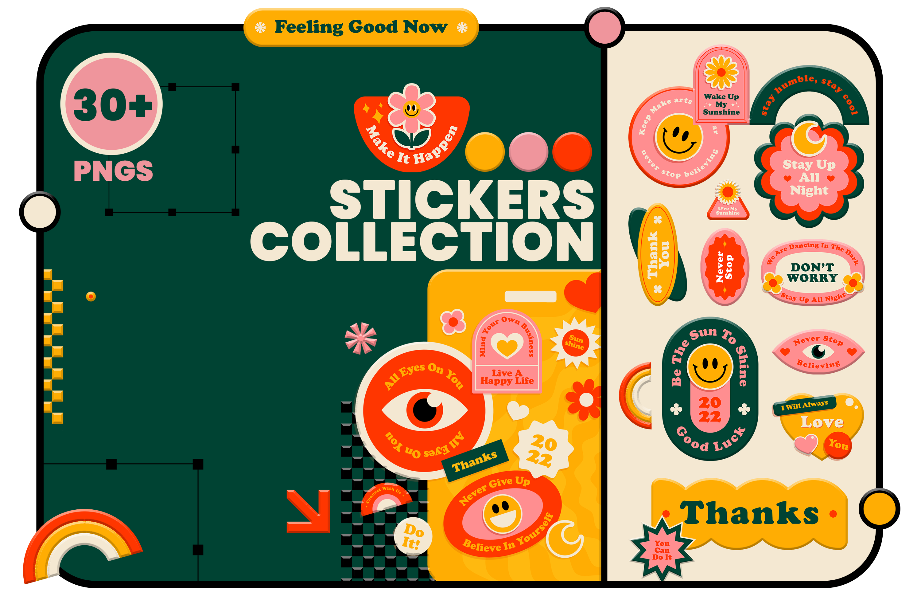 FREE 30+ VIBRANT STICKERS COLLECTION by chimiyaa on DeviantArt
