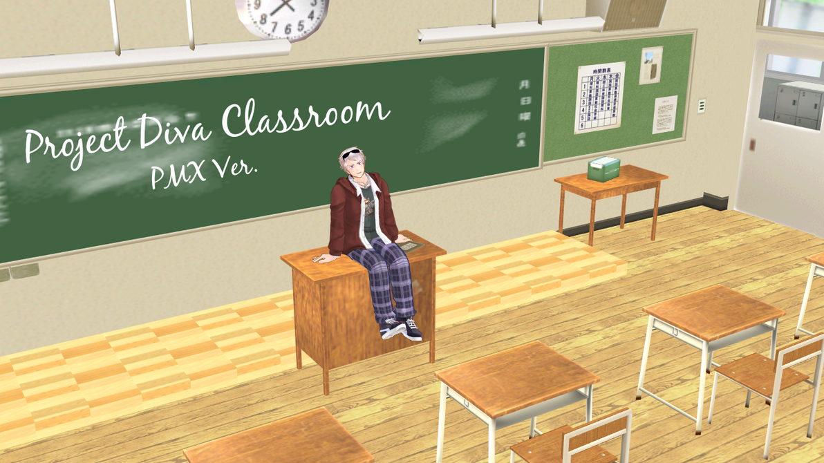 [MMD] Project Diva Classroom [PMX Stage Download] by holyprussia on ...