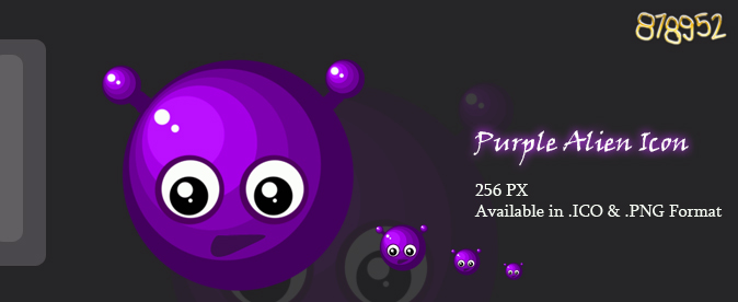 Purple Alien Icon by 878952 on DeviantArt