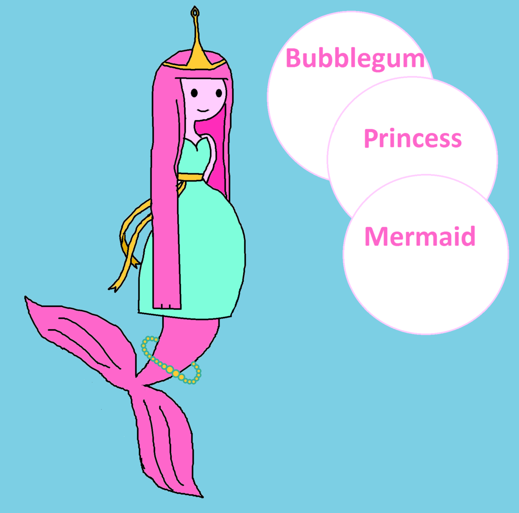 Bubblegum Princess Mermaid by maxartist767 on DeviantArt