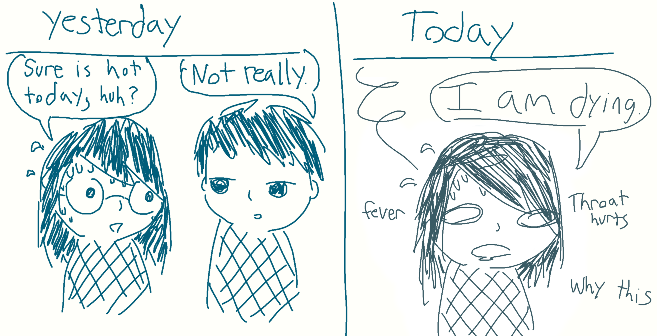 Humidity Hair Cartoon