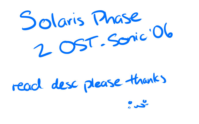 [sheet music] Sonic 06 - Solaris Phase 2/His World by ...