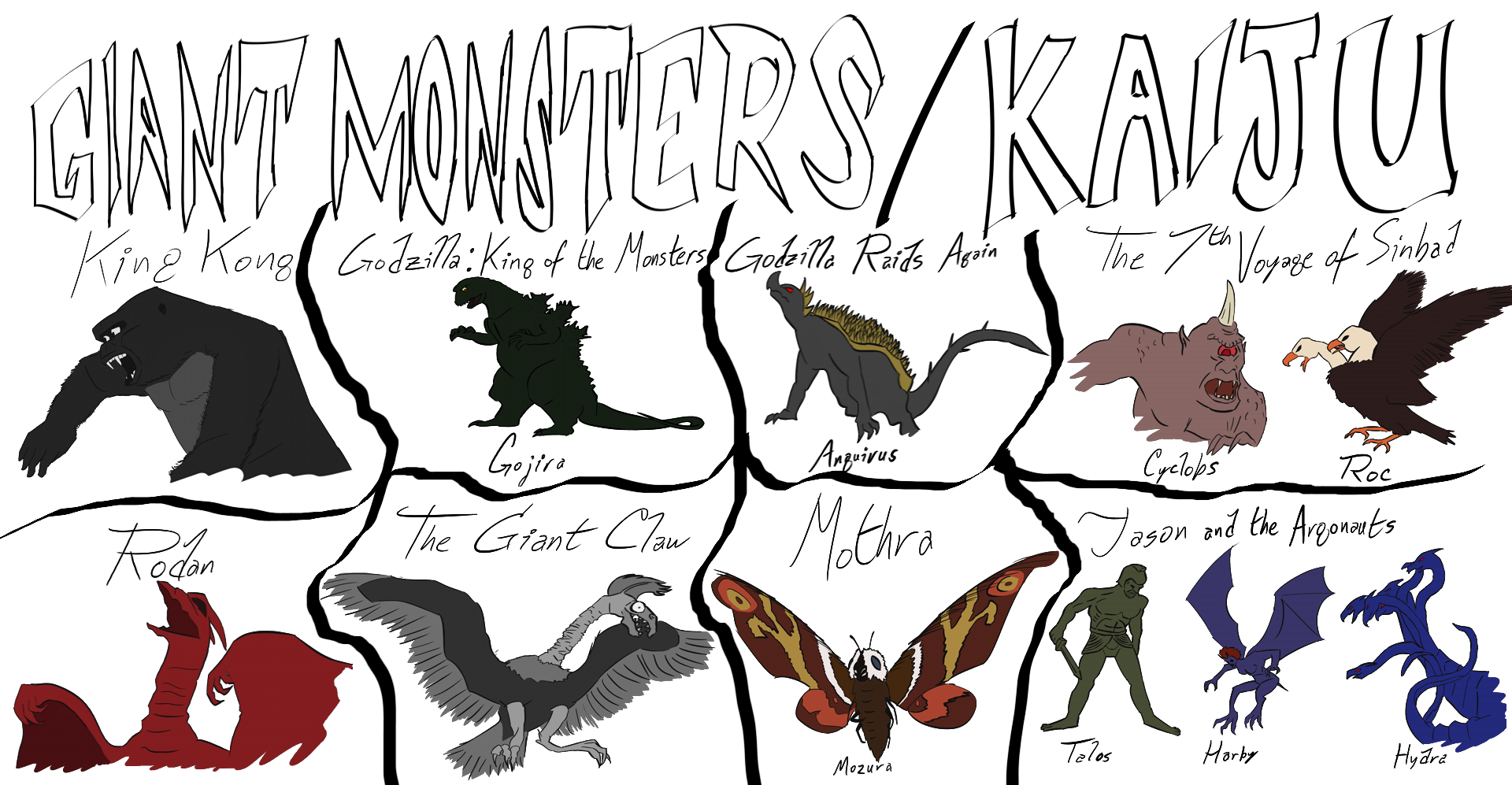 Giant Monsters and Kaiju by CP-Benedict20 on DeviantArt