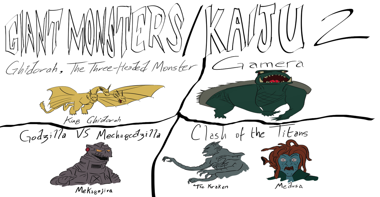 Giant Monsters and Kaiju 2 by CP-Benedict20 on DeviantArt