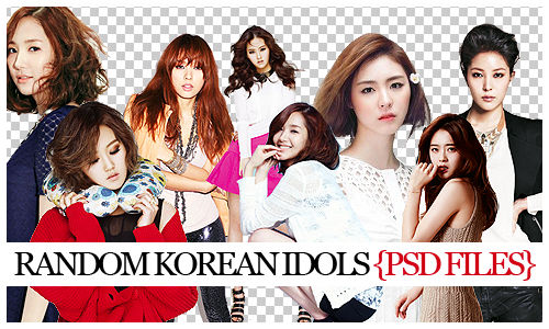 Random Korean Idols/Actress {PSD FILES} by iheart-sj on DeviantArt