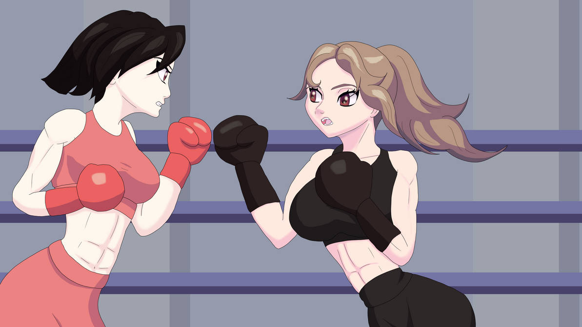 Claire VS Ada boxing by OneiroAngel on DeviantArt
