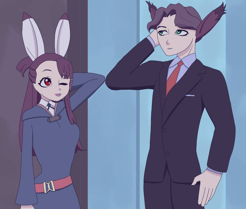 Akko and Andrew by OneiroAngel on DeviantArt