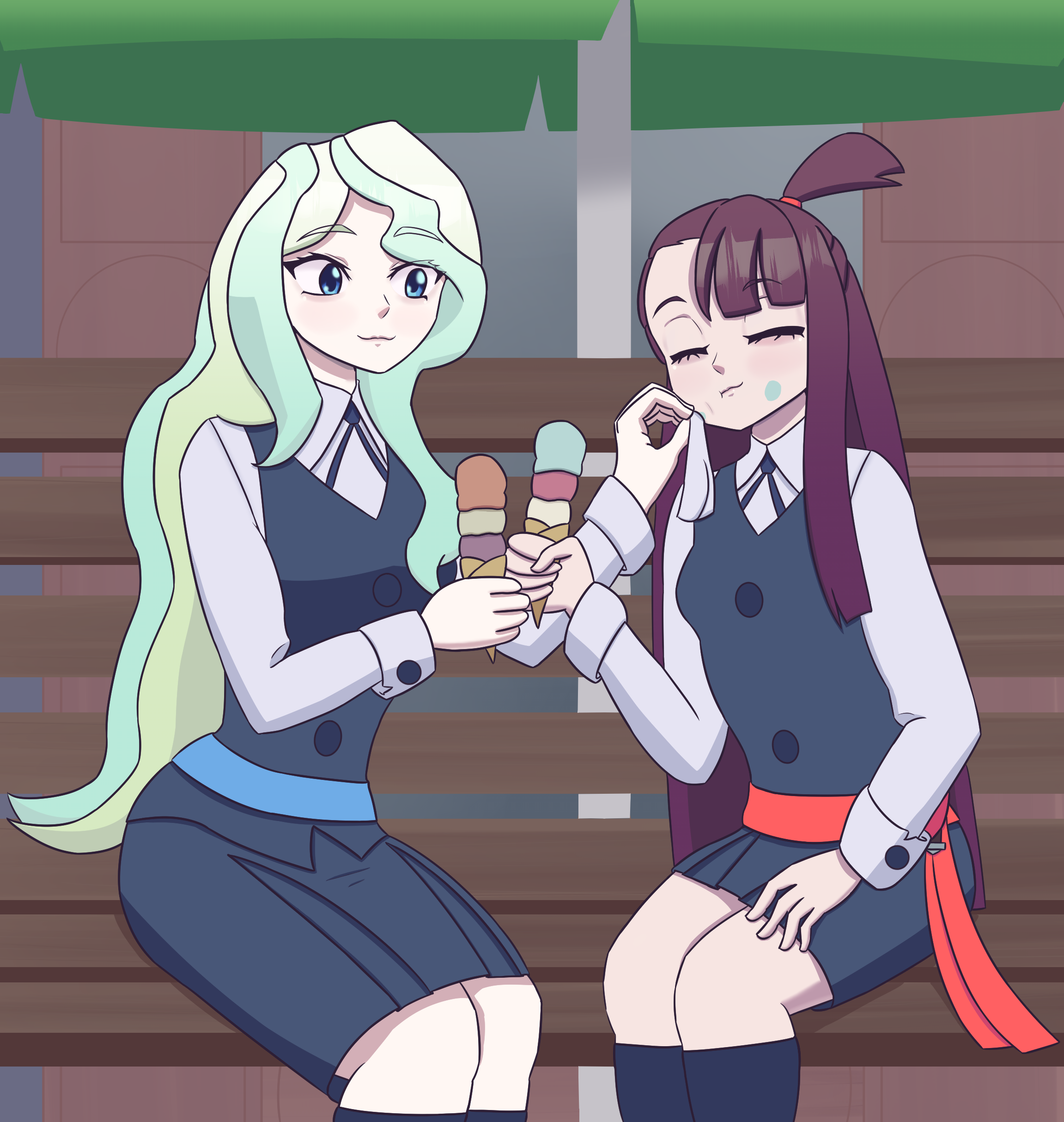 Eating Ice cream by OneiroAngel on DeviantArt