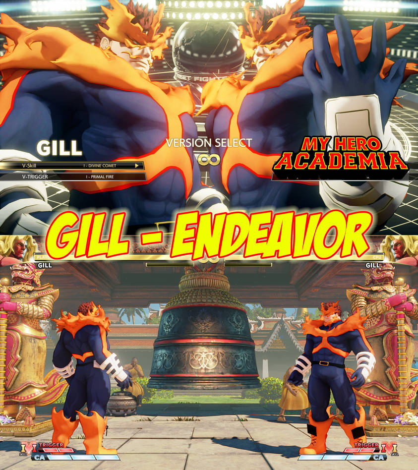 Gill [SFV]-Endeavor [My Hero Academia] Commission by AngelsModz on ...