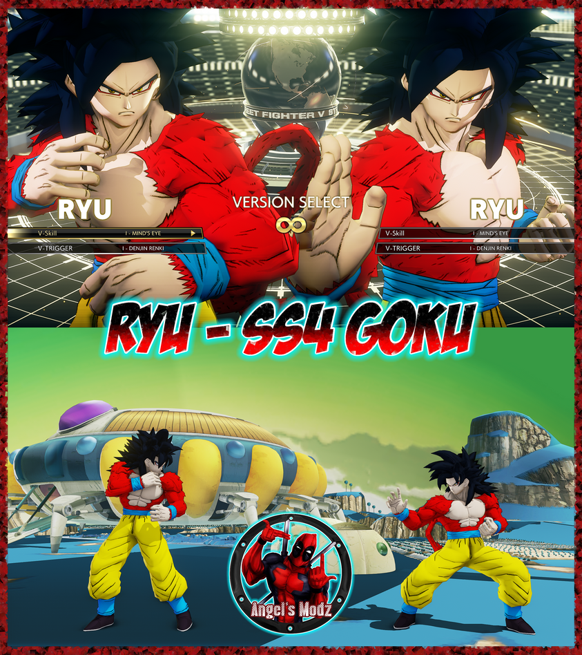 Ryu - Super Saiyan 4 Goku v2 by AngelsModz on DeviantArt
