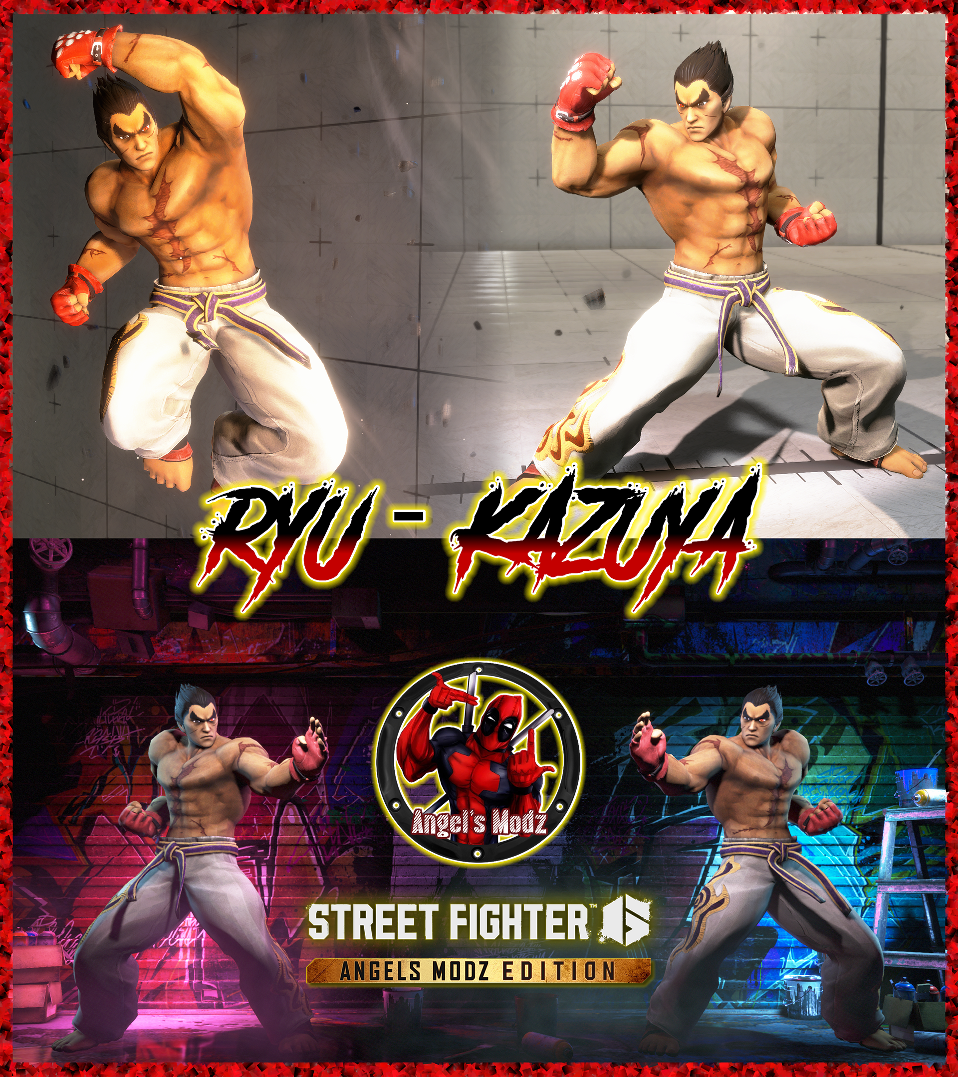 Ryu - Kazuya [SF6 MOD] by AngelsModz on DeviantArt