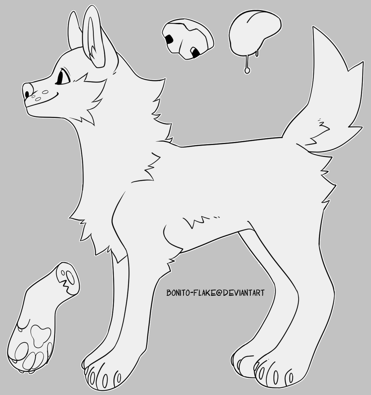 Canine Base - F2U by Bonito-Flake on DeviantArt