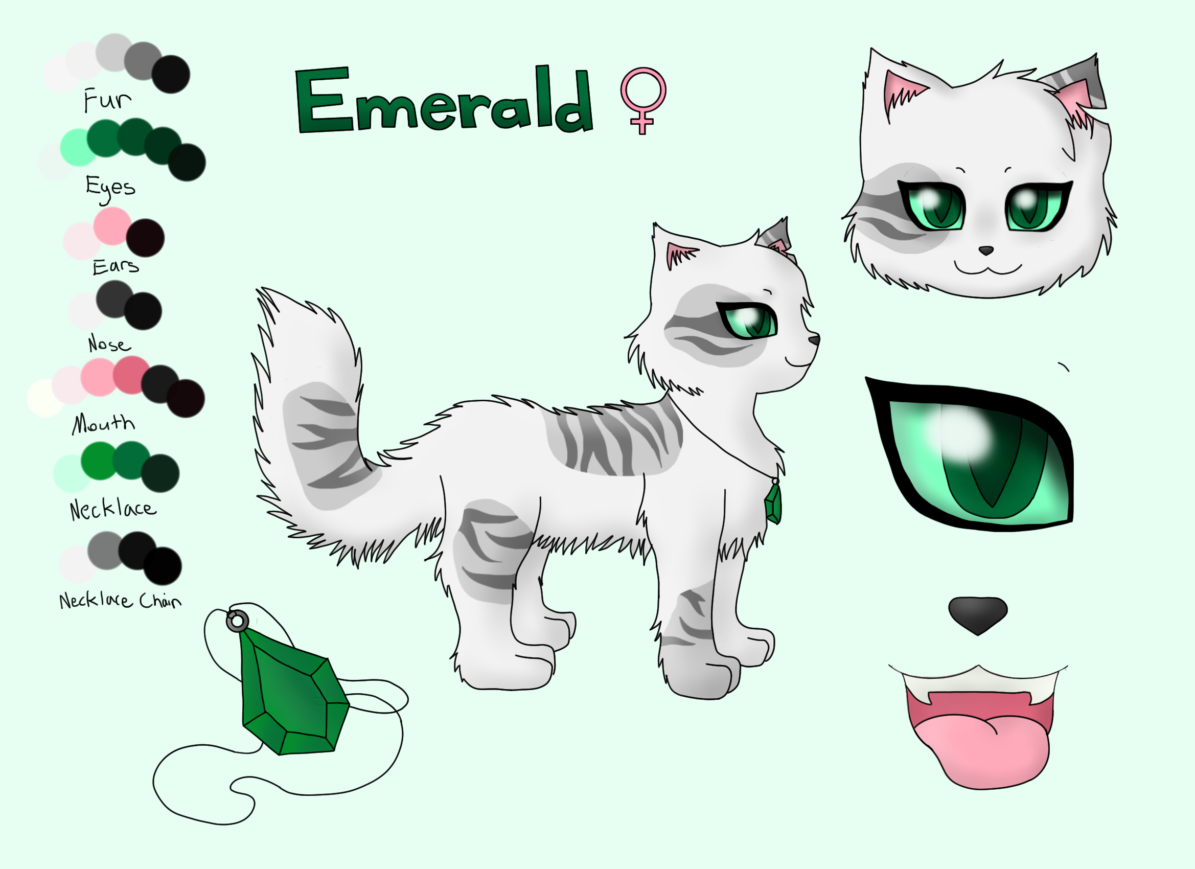Emerald Ref Sheet by EmeraldIllustrator on DeviantArt