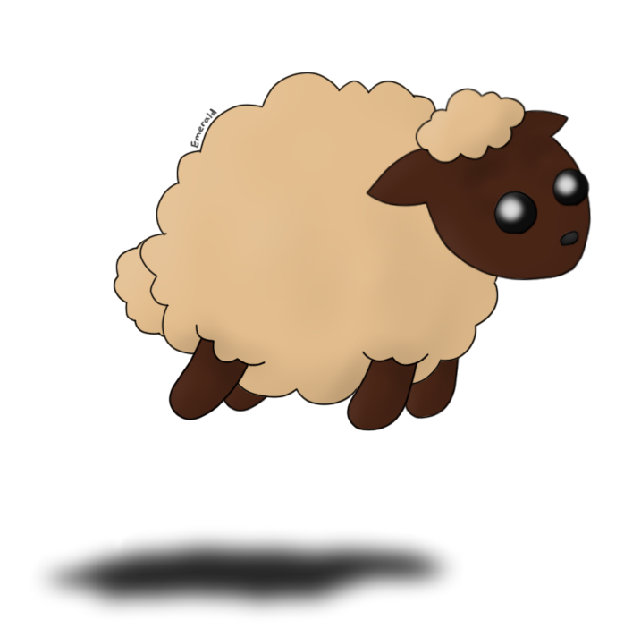 [Art Trade] Bouncing Sheep by EmeraldIllustrator on DeviantArt
