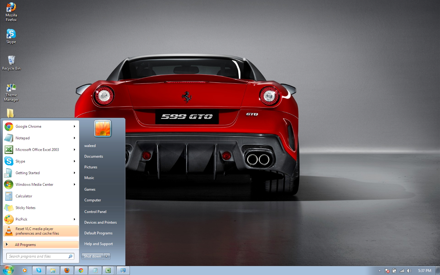 Ferrari-599-GTO windows 7 theme by windowsthemes on DeviantArt