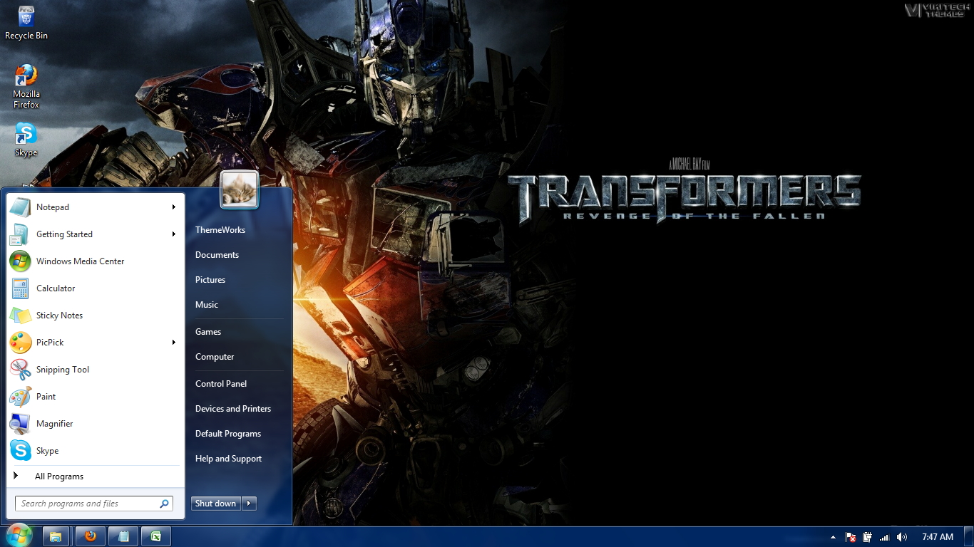 Transformers windows 7 theme by windowsthemes on DeviantArt