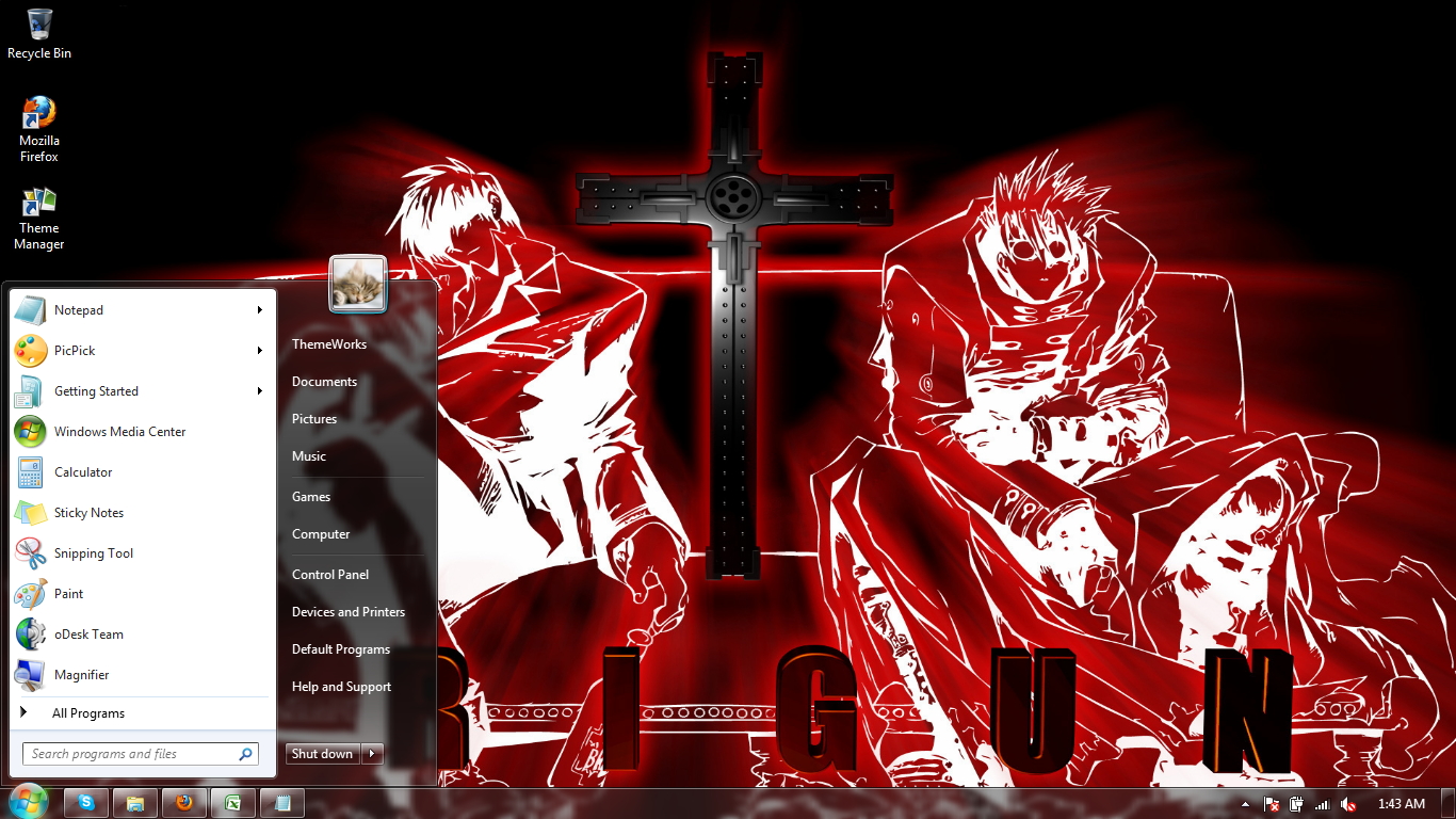 Trigun-1 Windows 7 themes by windowsthemes on DeviantArt