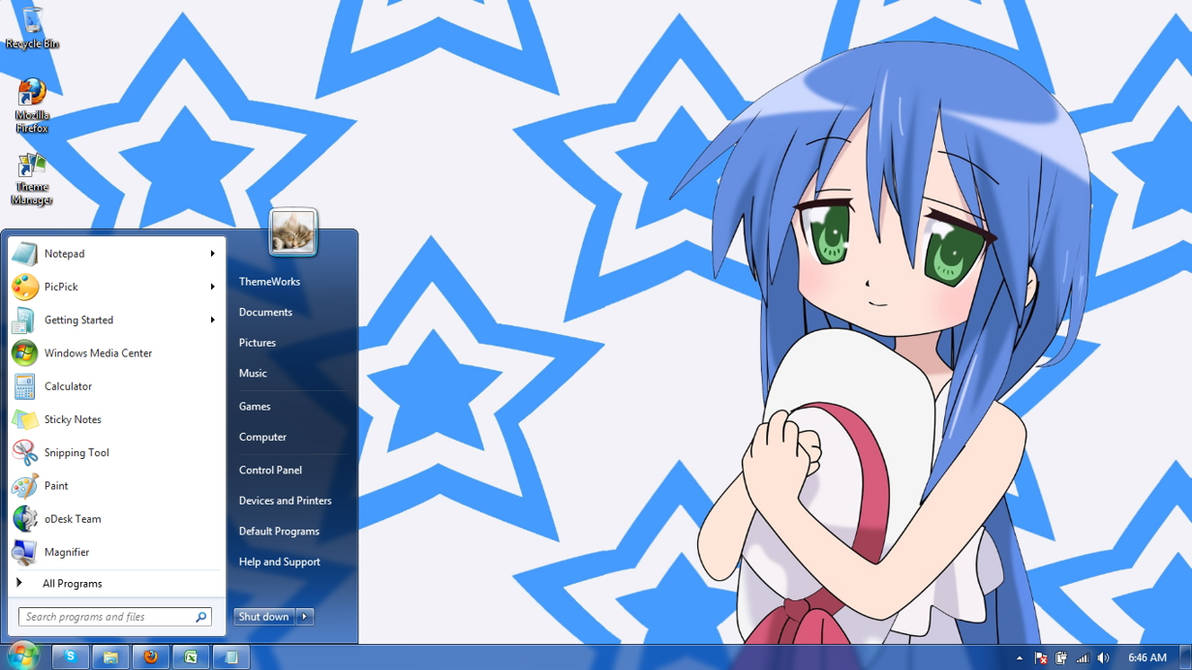 Lucky Star-5 Windows 7 themes by windowsthemes on DeviantArt