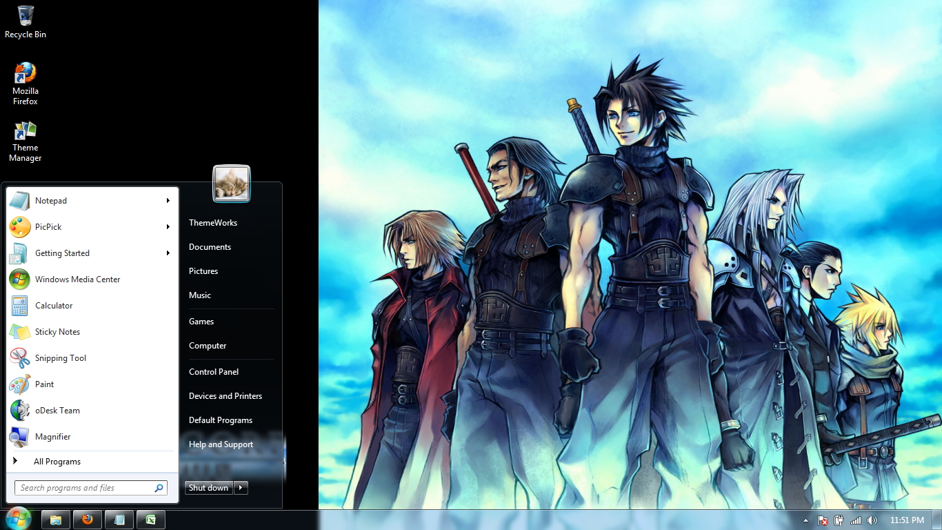 Final Fantasy Vii Windows 7 themes by windowsthemes on DeviantArt