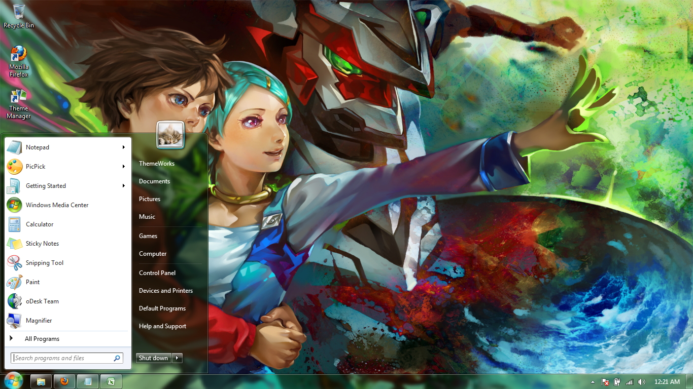 Eureka Seven-1 Windows 7 themes by windowsthemes on DeviantArt