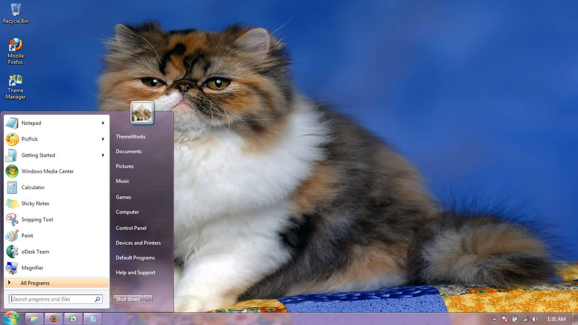 Cats-7 Windows 7 theme by windowsthemes on DeviantArt