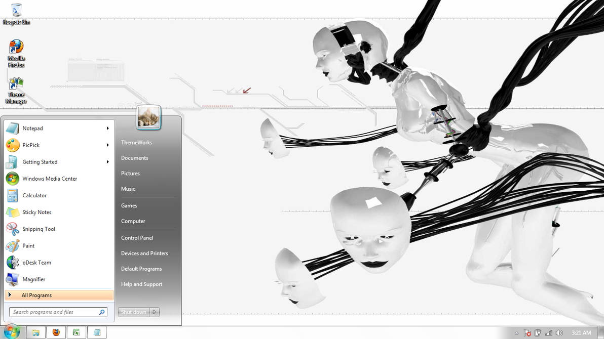 Abstract-robotica Windows 7 theme by windowsthemes on DeviantArt