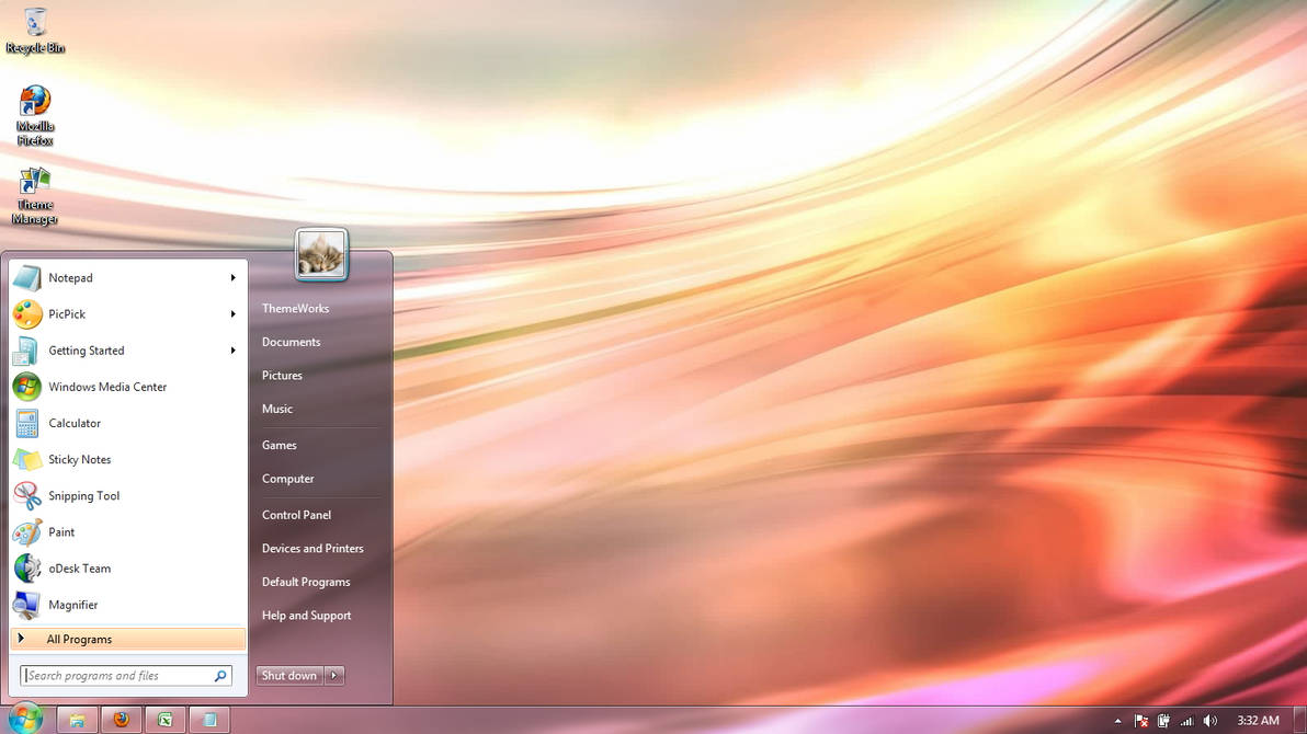 Abstract-pink Windows 7 theme by windowsthemes on DeviantArt