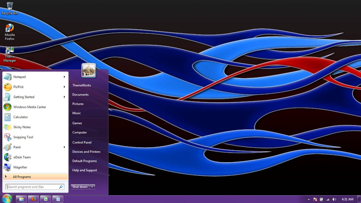 Abstract-flames-2 Windows 7 theme by windowsthemes on DeviantArt