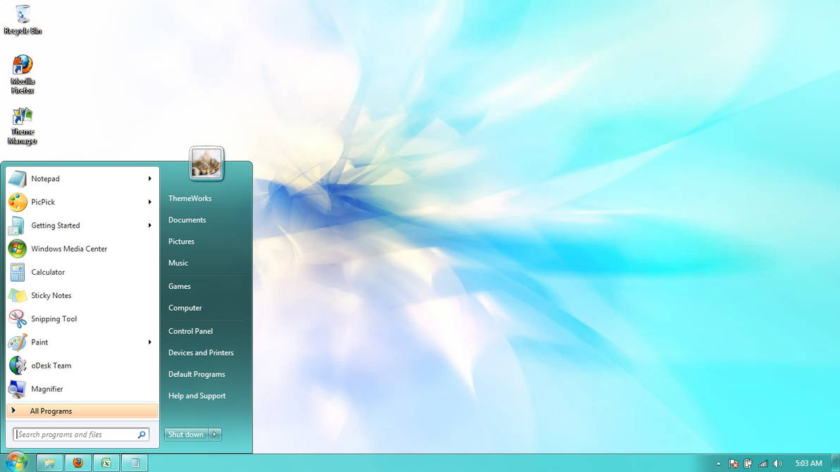 Abstract-blue-5 Windows 7 theme by windowsthemes on DeviantArt