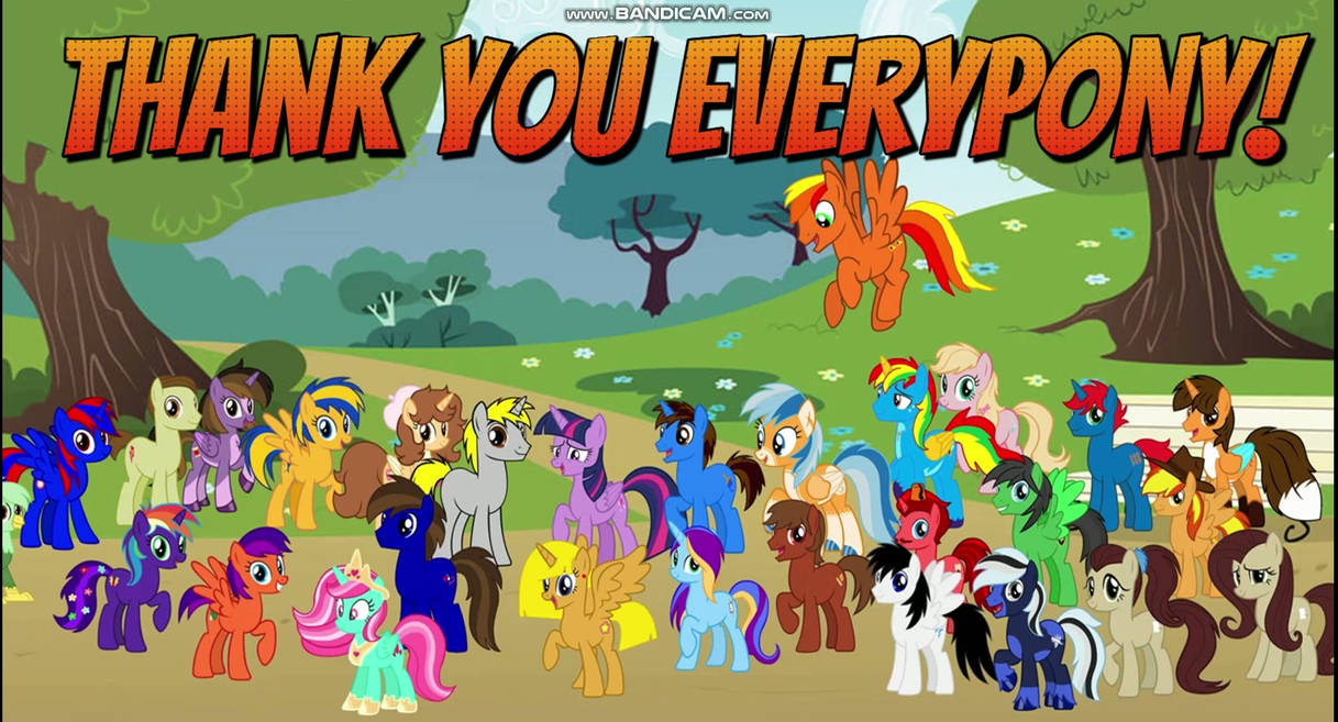 Thank You Everypony! (My Little Pony) by Hyenari6296 on DeviantArt