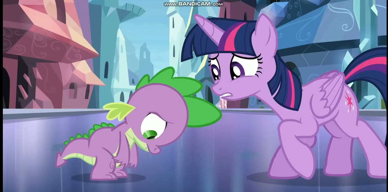 Twilight Comforting Spike (MLP) by Hyenari6296 on DeviantArt