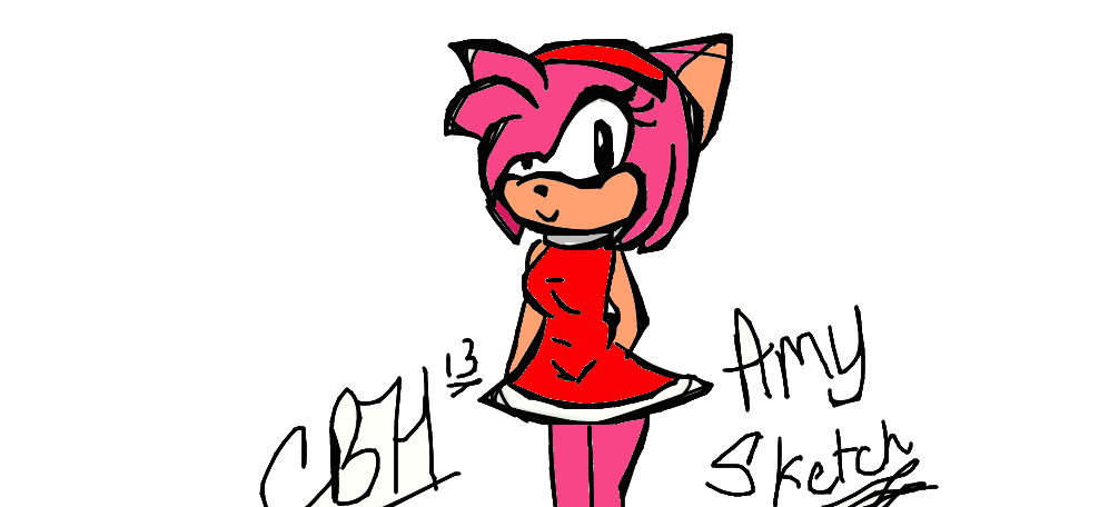 Amy Sketch by LispieBlazie on DeviantArt