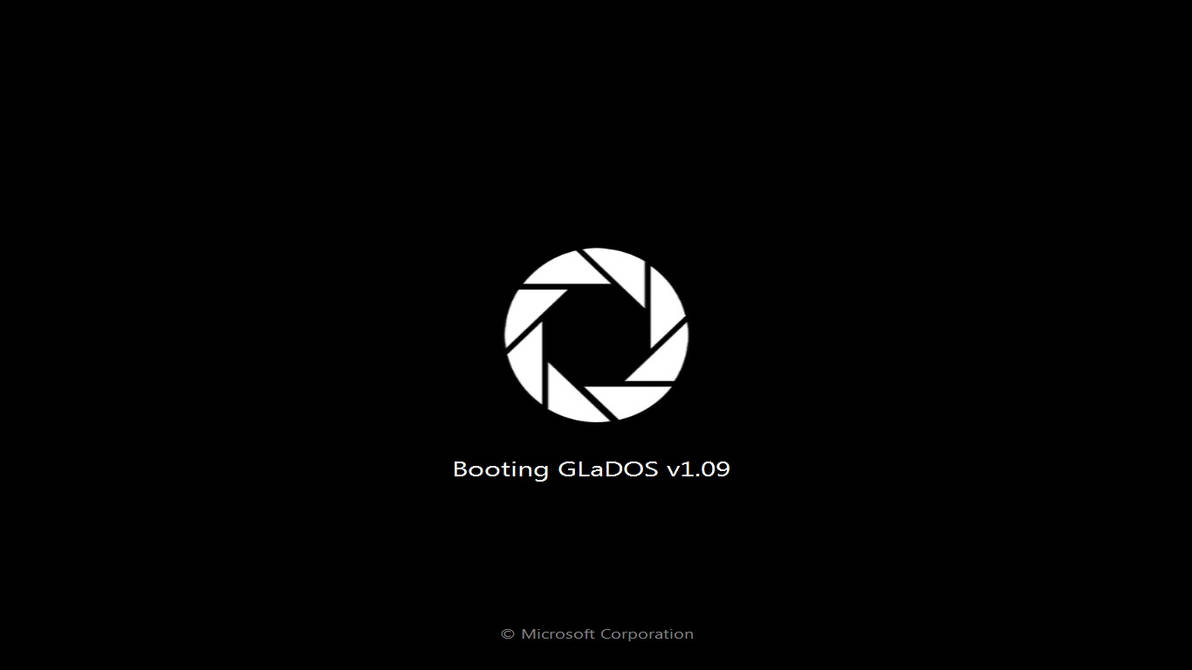 GLaDOS v1.09 White Logo by leonlarin on DeviantArt