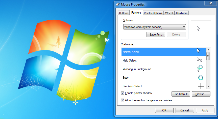 All Windows 7 Defaut Cursors Pack by noob4321o on DeviantArt