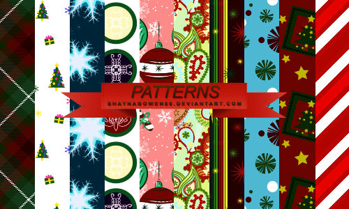 Christmas Patterns by CallMeSaturn on DeviantArt