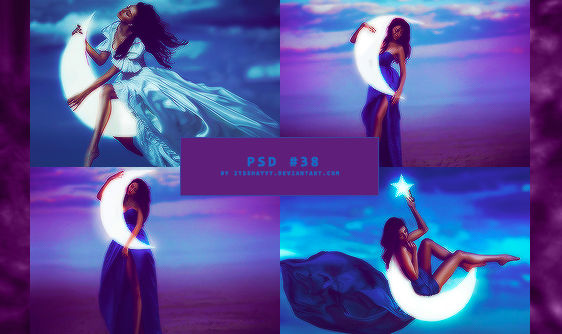 PSD #038 - Violet Sky by CallMeSaturn on DeviantArt