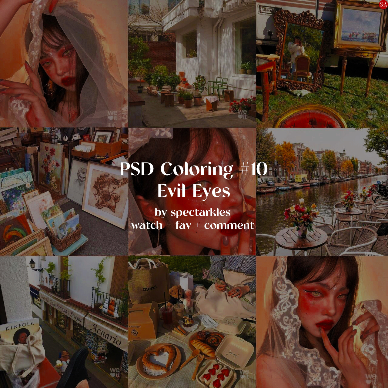 PSD Coloring 10 - Evil Eyes by spectarkles by VicPandaHyuna204 on ...