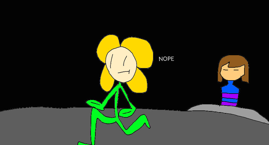 *Flowey Ran Away. by Skruxxi on DeviantArt